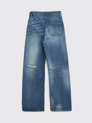 MAISON MARGIELA Distressed Wide Leg Jeans