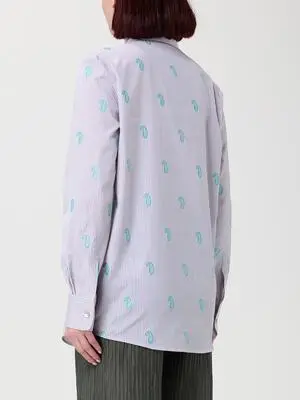 Etro Striped Paisley Print Silk Shirt