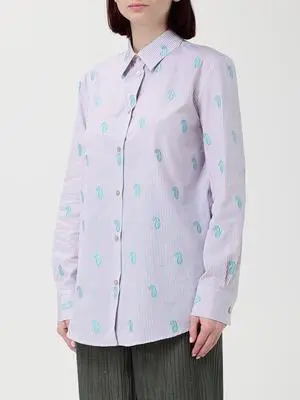 Etro Striped Paisley Print Silk Shirt