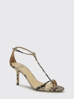 FRANCESCO RUSSO Strappy Stiletto Sandals - Camel