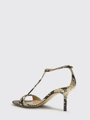 FRANCESCO RUSSO Strappy Stiletto Sandals - Camel