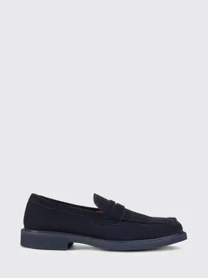 DOUCAL'S Suede Calfskin Loafers - Blue