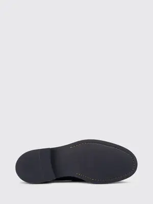 DOUCAL'S Suede Calfskin Loafers - Blue