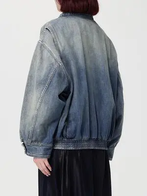MAISON MARGIELA Cotton Denim Bomber Jacket