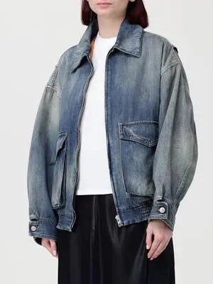 MAISON MARGIELA Cotton Denim Bomber Jacket
