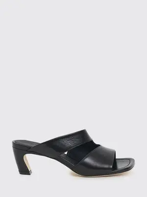 POEVE Leather Mules - Black