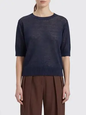 Brunello Cucinelli Brunello Cucinelli Ribbed Knit Sweater Blue