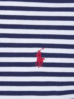Polo Ralph Lauren Striped Cotton Polo Shirt With Logo