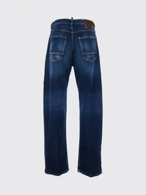 Dsquared2 Straight Cotton Denim Jeans - Blue