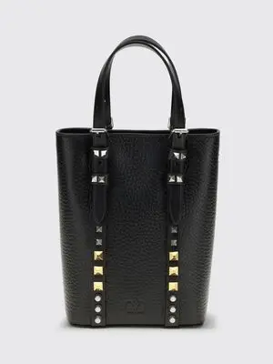 Valentino Garavani Studded Leather Bucket Bag - Black