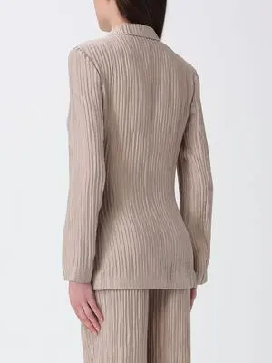 Emporio Armani Pleated Textured Jacket - Champagne