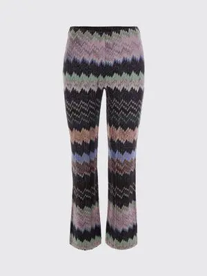 Missoni Viscose Lurex Zig-zag Motif Trousers