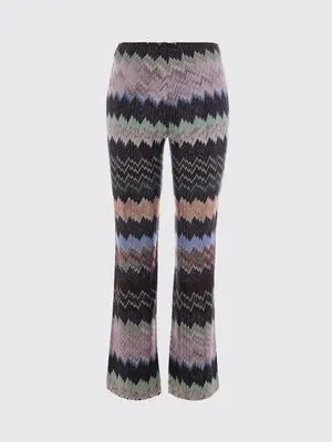 Missoni Viscose Lurex Zig-zag Motif Trousers