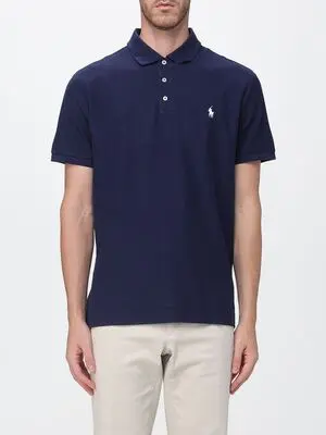 Polo Ralph Lauren Cotton Polo Shirt With Logo - Blue
