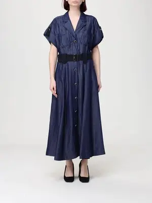 Liu Jo Belted Denim Shirt Dress