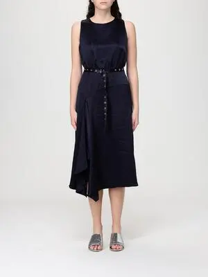 Liu Jo Sleeveless Midi Dress With Belt - Blue