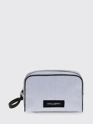 Dolce & Gabbana Striped Travel Pouch - Gnawed Blue