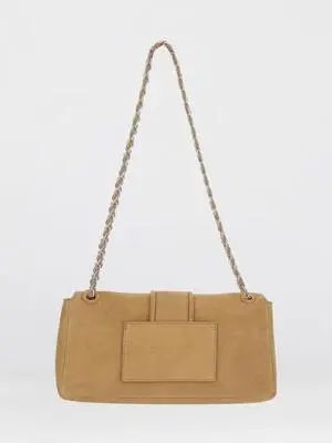 Jacquemus Le Bambino Chaîne Suede Shoulder Bag - Camel