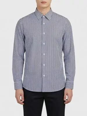 TOM FORD Striped Cotton And Silk Shirt - Blue