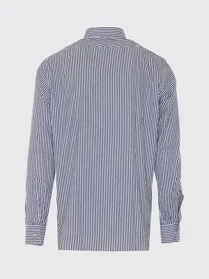 TOM FORD Striped Cotton And Silk Shirt - Blue