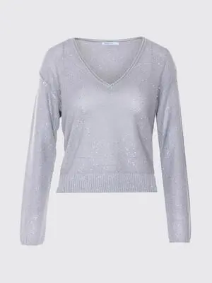 Patrizia Pepe Embellished V-neck Pullover