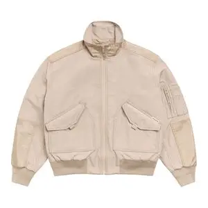 StÜssy Mock Neck Flight Bomber - Tan