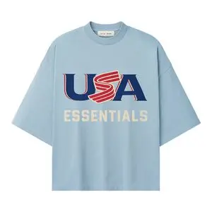 Fear Of God Usa Merch Tee - Blue