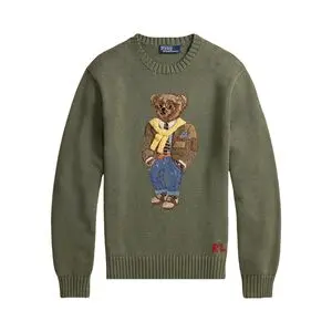 Polo Ralph Lauren Long-sleeve Hudson Valley Bear Sweater - Grey