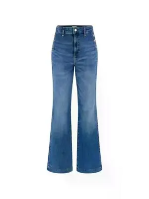 Guess Button-detailed Jeans - Blue