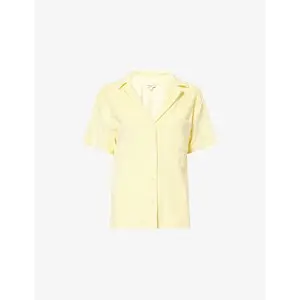 Hunza G Cuban Short-sleeve Terry Shirt - Butter