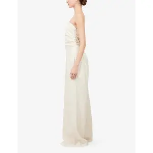 Second Summer Strapless Linen Jumpsuit - Cream