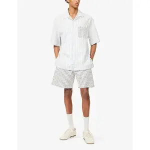 Jacquemus Striped Cotton Shorts