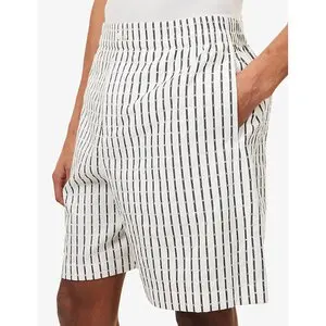 Jacquemus Striped Cotton Shorts