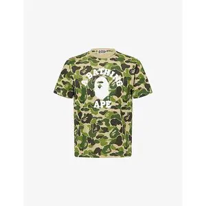 A BATHING APE Camo-print College Cotton T-shirt