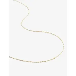 Monica Vinader Shimmer 14ct Yellow Chain Necklace - Gold