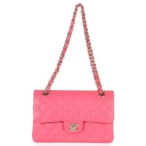 Chanel Quilted Lambskin Classic Double Flap Bag - Pink