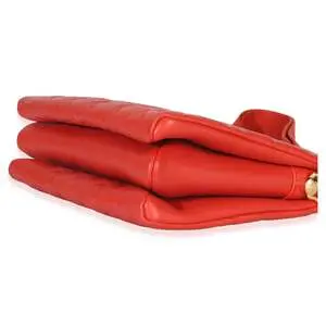 LOUIS VUITTON Coussin Pm Embossed Monogram Lambskin Shoulder Bag - Orange
