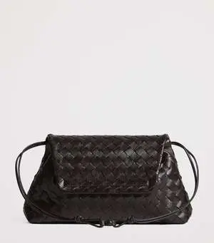 Bottega Veneta Leather Giorno Shoulder Bag - Brown