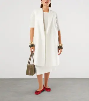 Marina Rinaldi Linen Longline Blazer