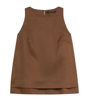 Marina Rinaldi Linen Sleeveless Blouse