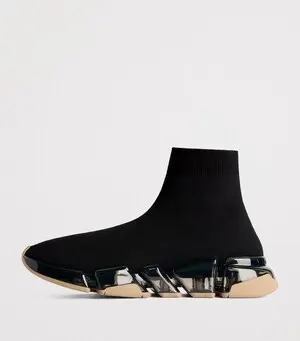 Balenciaga Speed 2.0 Knit Sneakers - Black
