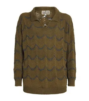 KARTIK RESEARCH Cotton Knitted Rugby Sweater