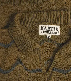 KARTIK RESEARCH Cotton Knitted Rugby Sweater