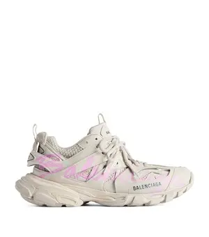 Balenciaga Track Signature Sneakers - Pink