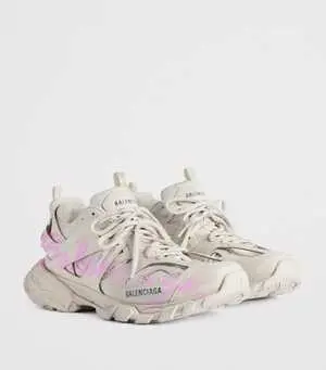 Balenciaga Track Signature Sneakers - Pink