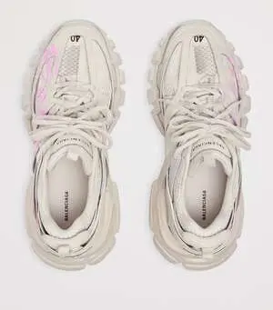 Balenciaga Track Signature Sneakers - Pink