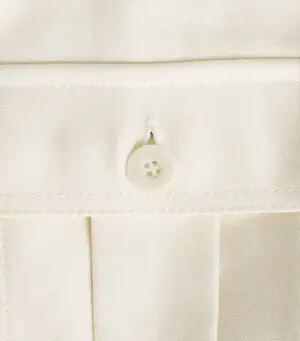 Claudie Pierlot Cotton Jacket With Elasticated Cuffs And Waist - White