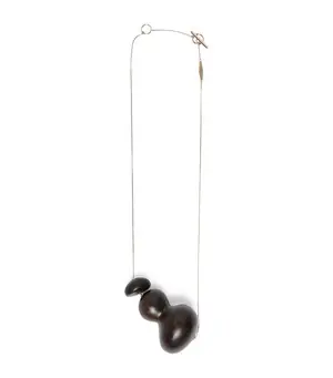 Max Mara Ebony Pendant Chain Necklace - Brown