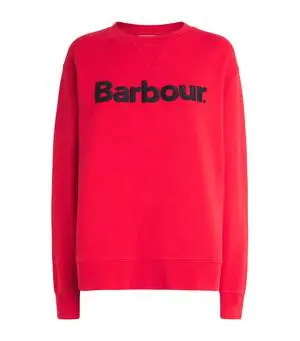 Barbour Logo Hartland Sweatshirt - Red