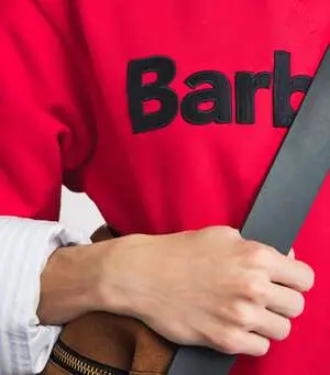 Barbour Logo Hartland Sweatshirt - Red